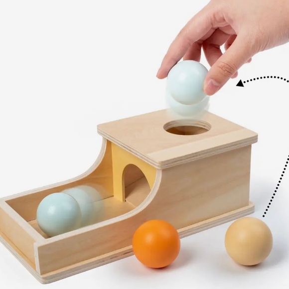 Toys | Montessori Wooden Round Ball Drawer Target Box Educational Toys ...